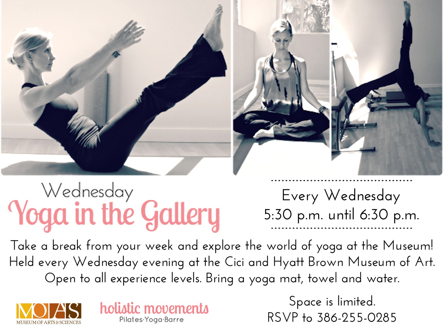 Wednesday Yoga in the Gallery