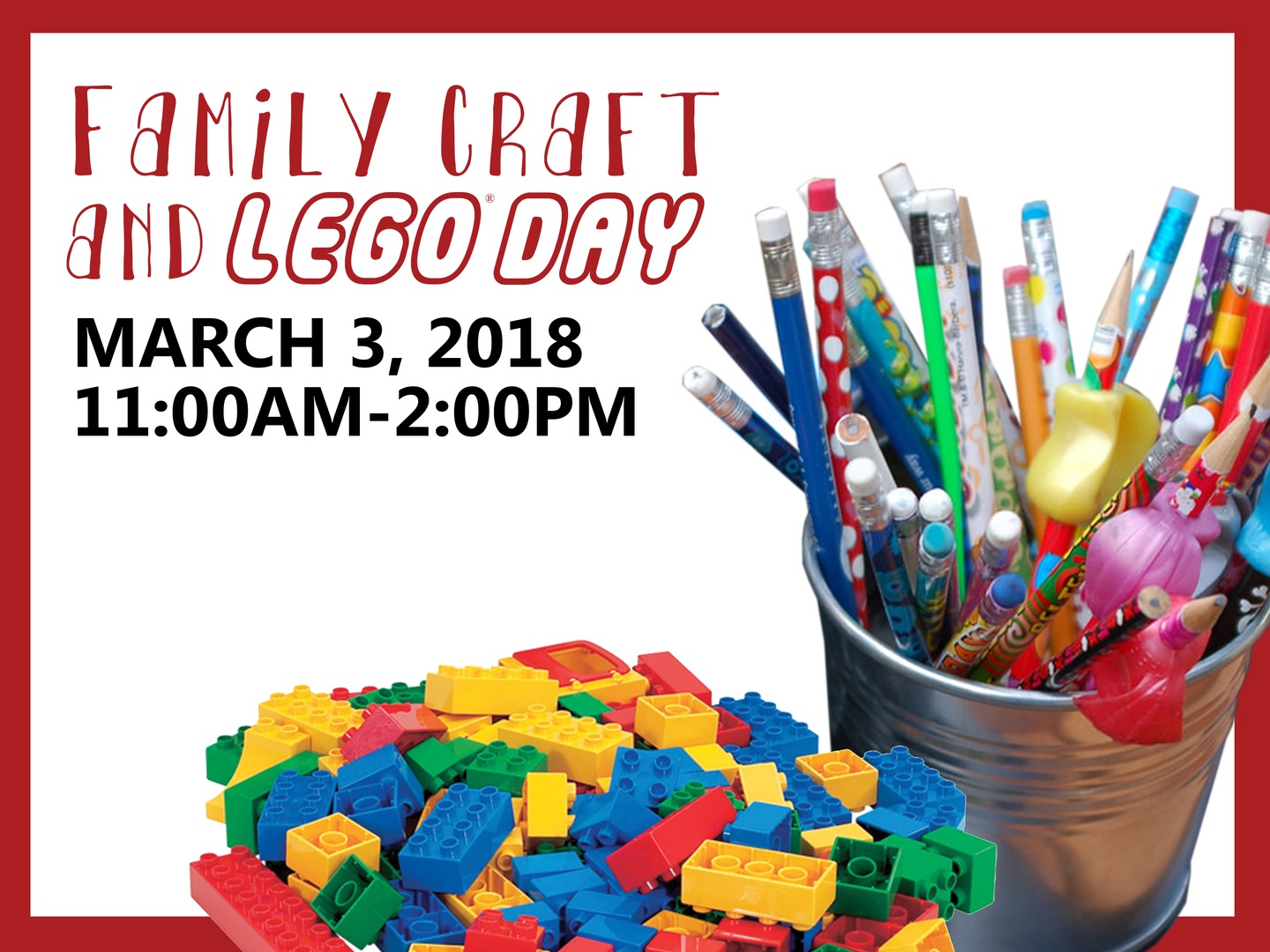 Family Craft and LEGO Day